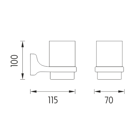 Nimco - MONOLIT - Držák na kartáčky - MO 4058C-26 - UNI-TREND shop ...